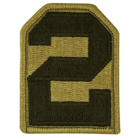 2nd Army Ocp Patch With Hook Fastener Military Insignia And Tactical Gear Hub