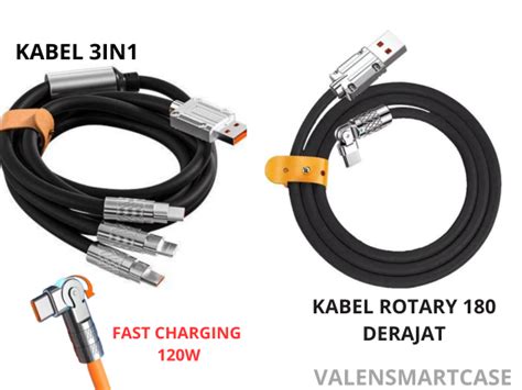 Kabel Data Putar Derajat A Rotary Usb In Usb To Micro Type C Iphone Lightning W