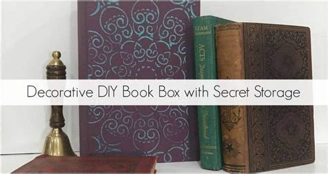 How To Make A DIY Decorative Fake Book Box With Secret Storage