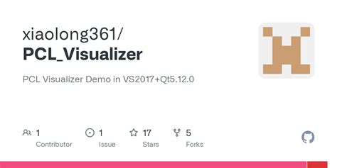 Github Xiaolong361pclvisualizer Pcl Visualizer Demo In Vs2017qt5120