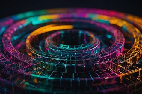 Cylindrical Coordinates Premium Ai Generated Image