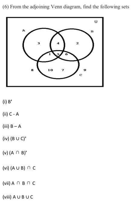 Solved 1 Let A 0246810 B 0123456 And