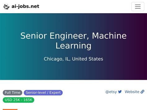 Hiring Senior Engineer Machine Learning In Chicago Il United States Raimljobs