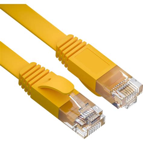 Патч корд Ripo плоский Utp4 Cat 6 Rj45 Rj45 1 8 M Pvc желтый 003 300133 выгодная цена