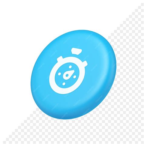 Premium Psd Stopwatch Button Timer Speed Time Counting Application Panel Interface 3d