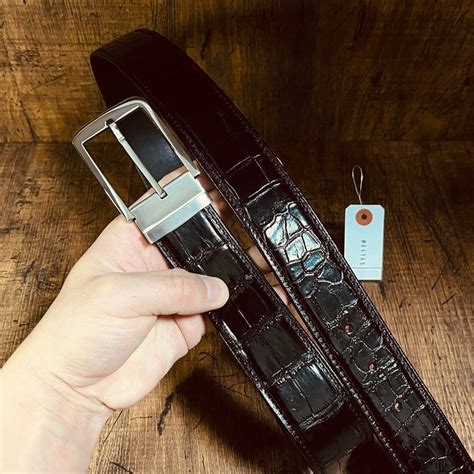 Yahoo オークション クロコダイル メンズ 男 ベルト フリーサイズ 本