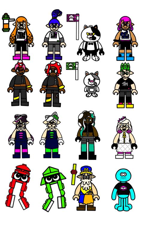 Lego Splatoon Minifigures Updated R Splatoon