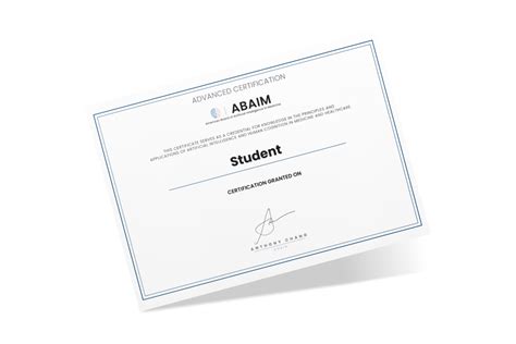 Certification Abaim