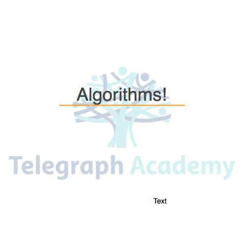 algorithms