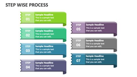 Step Wise Process PowerPoint And Google Slides Template PPT Slides