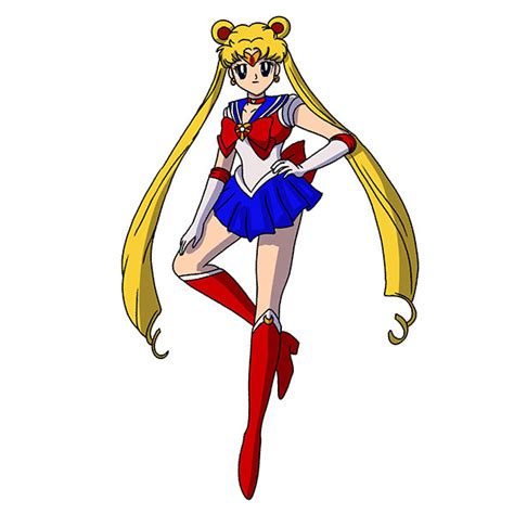 How To Draw Sailor Moon Easy Drawing Art