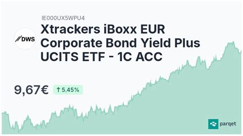 Xtrackers Iboxx Eur Corporate Bond Yield Plus Ucits Etf 1c Acc Etf