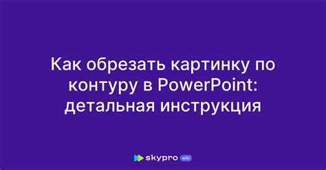 Как обрезать картинку по контуру в Powerpoint детальная инструкция