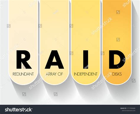 Raid Redundant Array Independent Disks Data Stock Vector Royalty Free