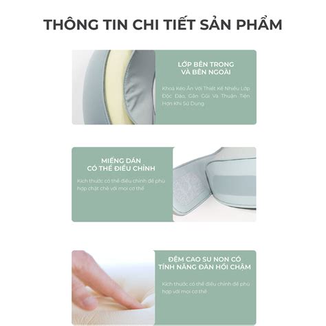 Gối Massage Cổ Cao Cấp Takara Gm 04 Máy Mát Xa Cổ Chữ U Với 3 Mức