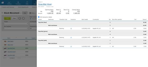 Stock Movement Report Kladana