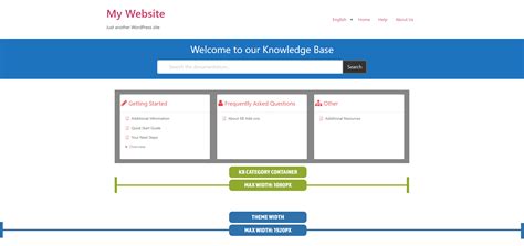 main page width echo knowledge base