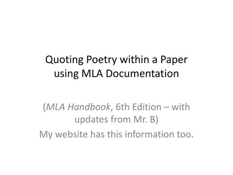 Mla Quoting A Poem 16 Mla Study Aides Ideas Mla Essay Essay Format Type Short Quotations Of