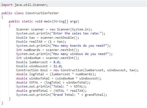 Codehs Java 267 Construction Costs Urevolutionary Let 97