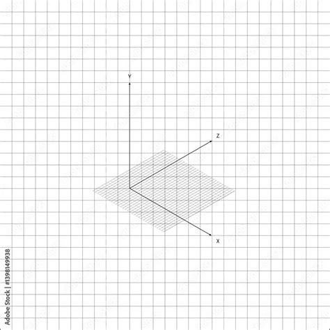 Mathematical School Science Geometrical Axes Concept 3d Cartesian
