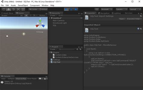 Ms Sql Integration Unity Engine Unity Discussions