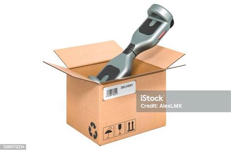 골판지 상자 배달 개념 내부 자이로 보드 흰색 배경에서 격리된 3d 렌더링 상자에 대한 스톡 사진 및 기타 이미지 상자 3차원 형태 개념 Istock