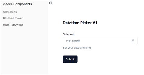 Shadcn Datetime Picker All Shadcn
