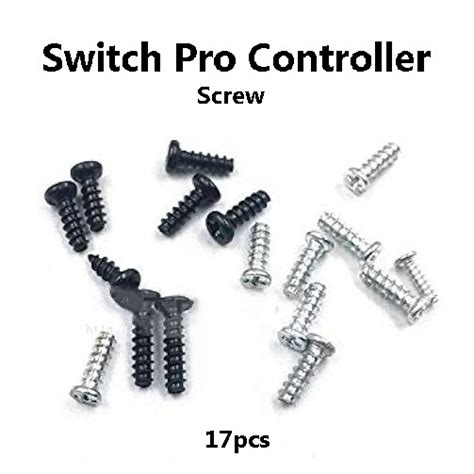 Nintendo Switch Pro Controller Joystick Handle Fullset Screw Set 17pcs For Repair Replacement Ns