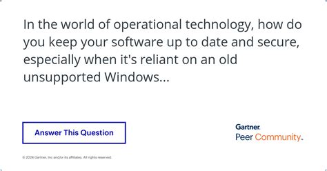 in the world of operational technology how do you keep your software