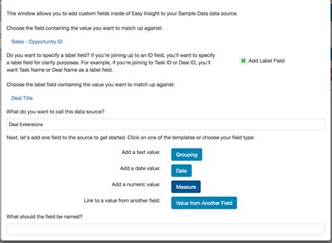 Adding Custom Fields To Your Data Sources