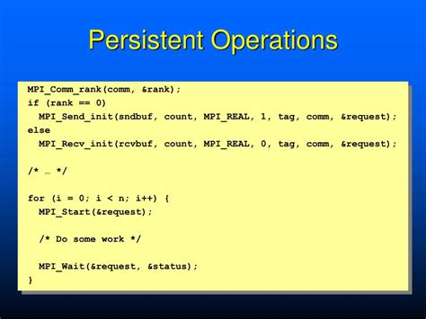 Ppt Performance Oriented Mpi Overview Maximizing Mpi Functionality For Enhanced Performance