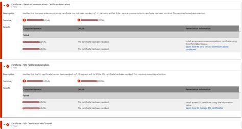 adfs certificate revoation error microsoft qanda
