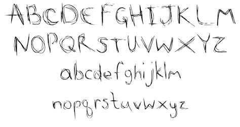 Scribble Scratch Font By Jessica Kelly Fontriver