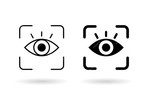 Premium Vector Iris Recognition For Biometric Identification Sign Or Eye Scan Id Icon Set And