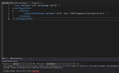 the “binding redirects” is not applied after installing “nuget protocol