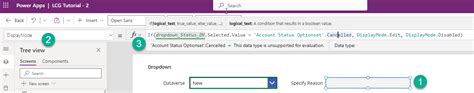 disable fields on condition in canvas apps lowcodego