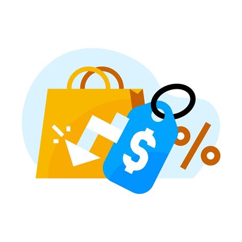 Get Discount Shop For Product At Cheaper Or Lower Price Concept