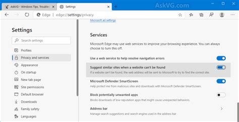 [canary Update] Microsoft Edge 83 0 Comes With New Option In Settings Page To Control Address