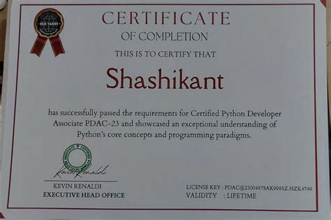 Shashikant K On Linkedin Pythondeveloper Associate Pdac Pythonprogramming Python