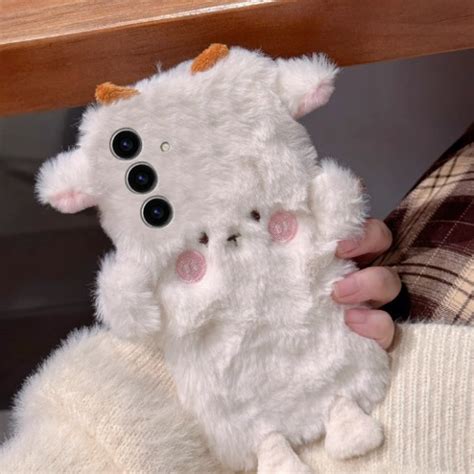 별하케이스 🎁뽀글이케이스🎁 볼치크 염소 가을 겨울 털 인형 케이스 갤럭시 노트10 노트20 S20 S21 S22 S23 S24 플러스 울트라
