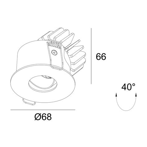 Aldl1637 Vero Series Dimmable Downlights Ip54 Kitchen Downlights