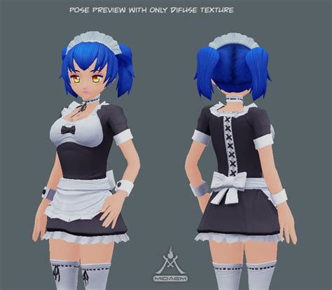 3d Preview Misaki Anime Maid By Mizukoiuchi On Deviantart