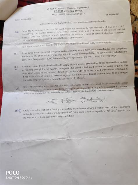 St Year Sem Papers EE Th SEM