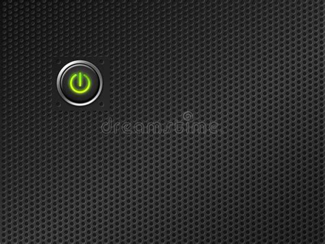 Computer Panel With Power Button On Concept Stock Illustration Illustration Of Electricity