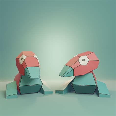 Pokemon Porygon Con 2 Poses Edream Makers