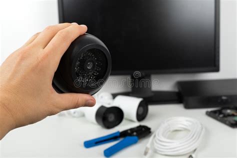 Security Camera Setup Stock Photo Image Of Home Cctv 204486868