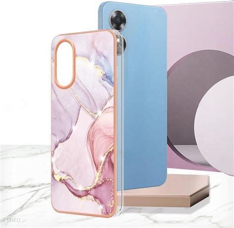 Etui Marmur Marble Do Oppo A17 Slim Case Nakładka Etui Na Telefon