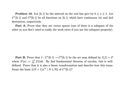 solved problem 10 let [0 1] be the interval on the real