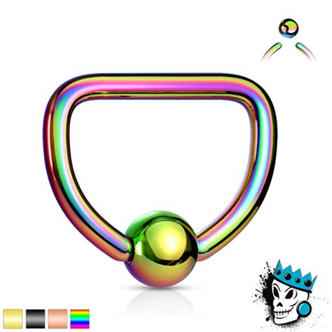 Septum Piercing Captive Bead Rings Kings Body Jewelry