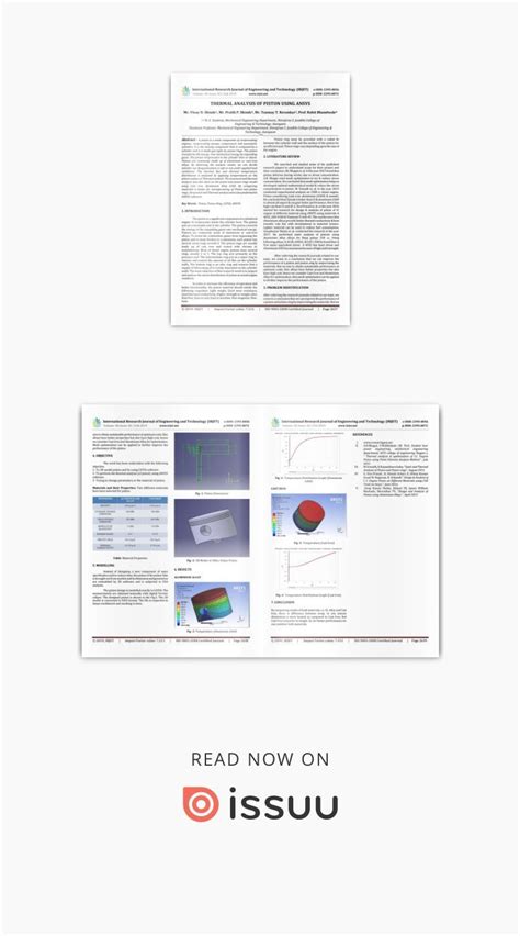 Irjet Thermal Analysis Of Piston Using Ansys Artofit